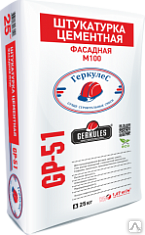 Штукатурка цементная фасадная Геркулес 25кг, цена в Омске от компании ...