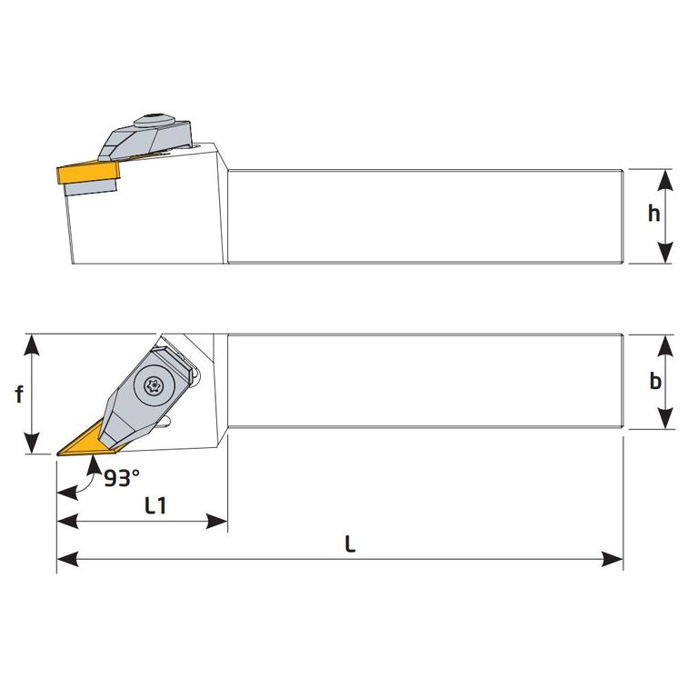 Державка токарная DVJNR2525M16, цена в Челябинске от компании АРЕАЛ